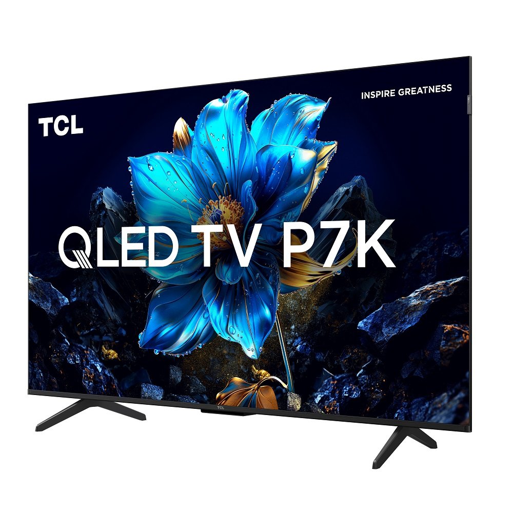 Smart Tv 50" Tcl 50P7k Qled 4K Uhd Google Tv Com Wi-Fi Dual Band E ...