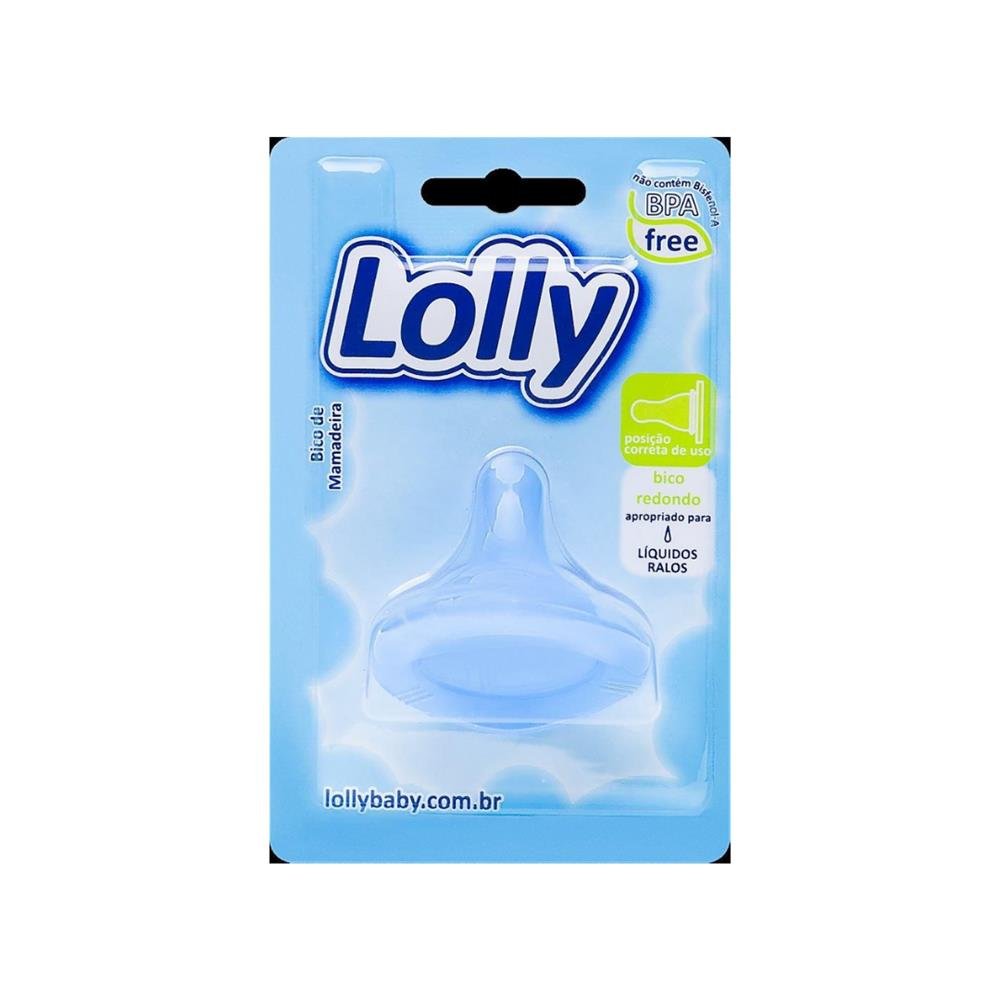 Bico de Mamadeira Lolly Tamanho R Transparente | Martins Atacado