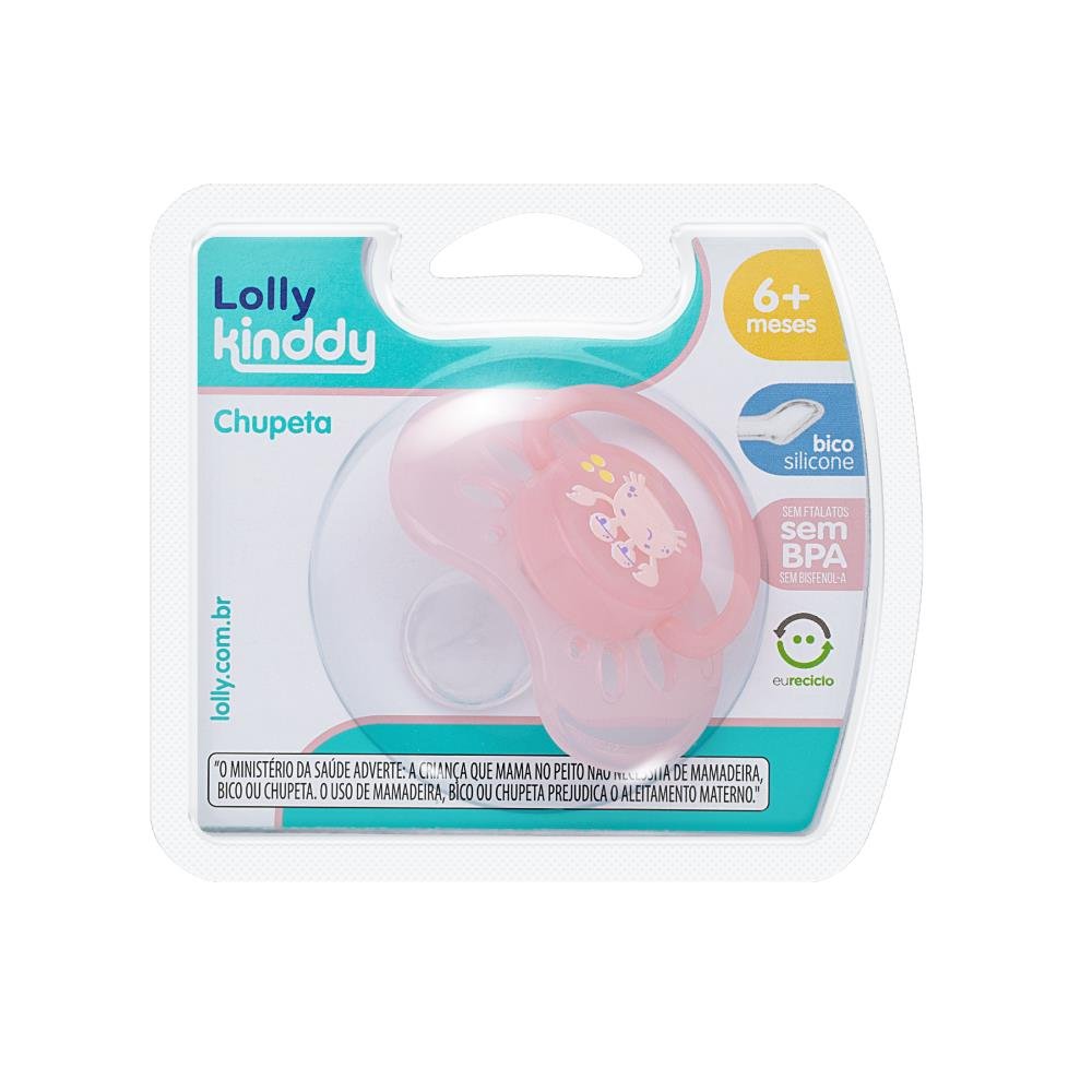 Chupeta Lolly Oceano Silicone Bico Ortodôntico Tamanho 2 Feminino de 6 ...