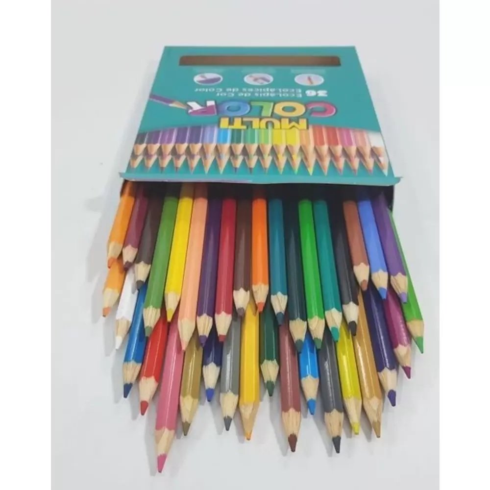 Lapis De Cor Multicolor Supers 36Cores | Martins Atacado