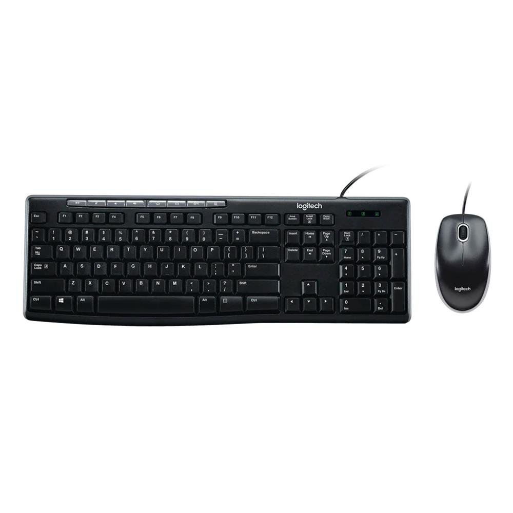 Kit Teclado E Mouse Logitech Mk200 Cinza Usb - 920-002718-C | Martins ...