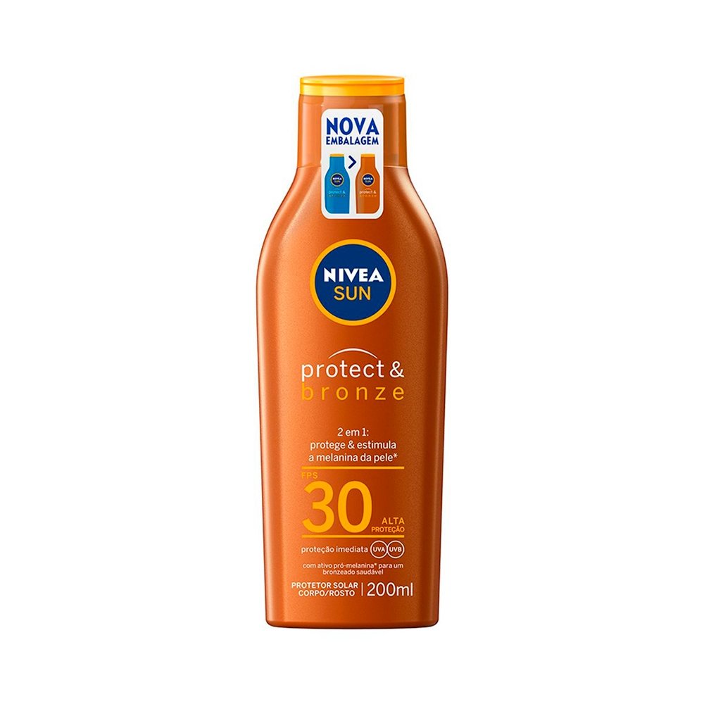 Protetor Nivea Sun Protect & Bronze FPS30 200ml | Martins Atacado