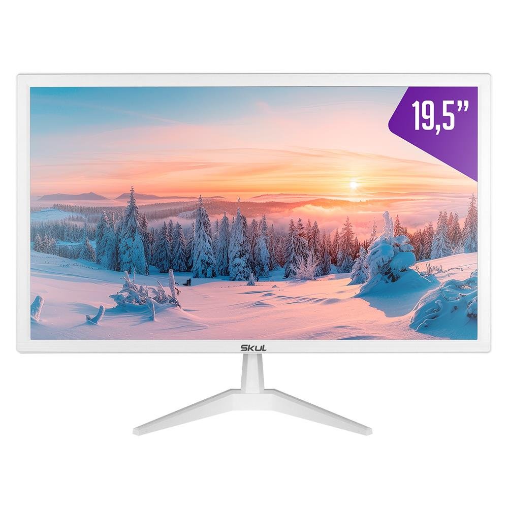 Monitor Skul 19,5" Office Led 5Ms Hdmi+Vga White - Sm1955msyw | Martins ...