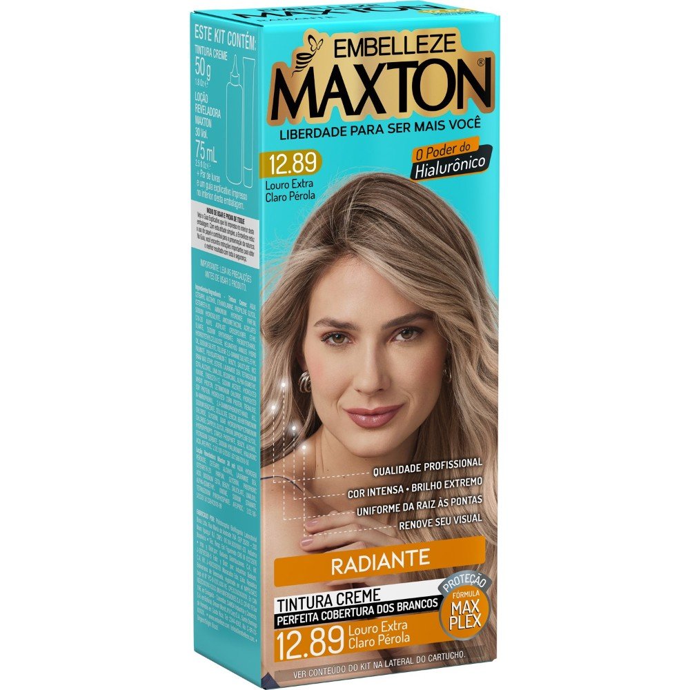 Coloração Maxton 12.89 Louro Extra Claro Perola | Martins Atacado