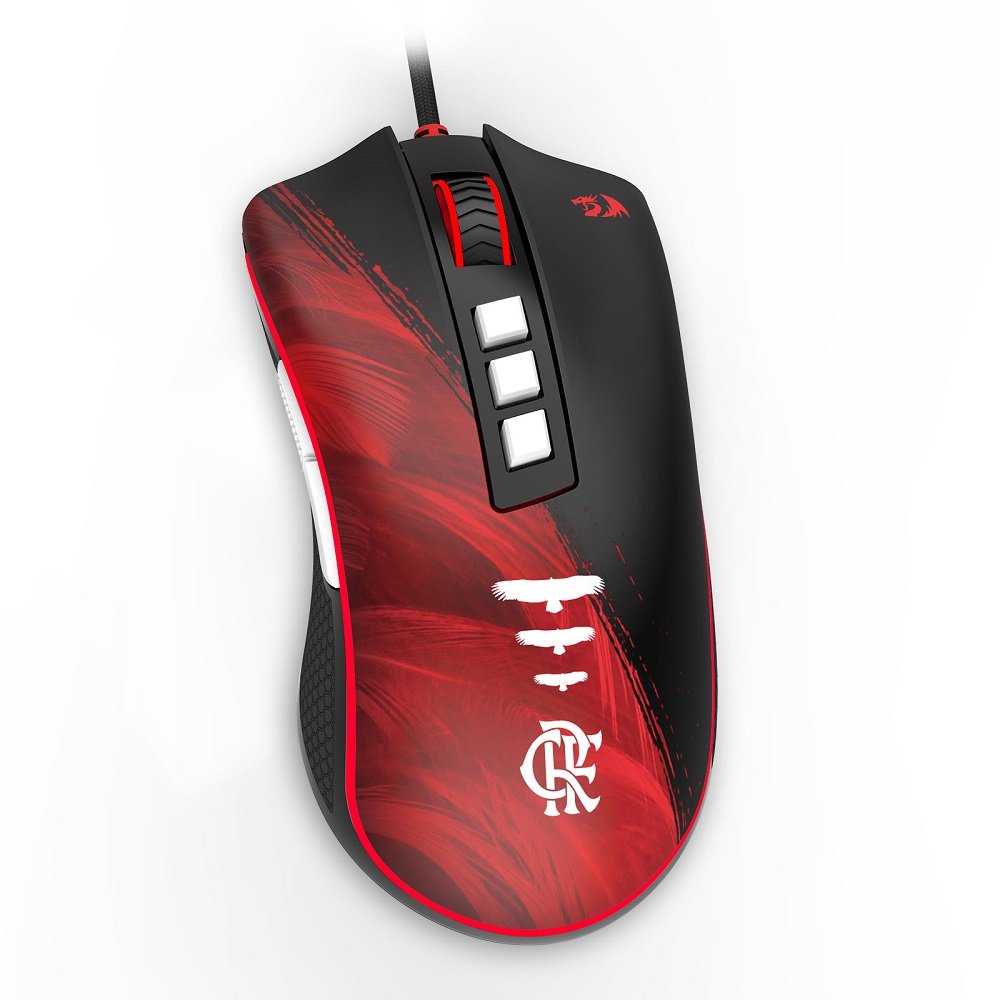 Mouse Gamer Flamengo Attack Fl711, 12.400 Dpi, Redragon | Martins Atacado