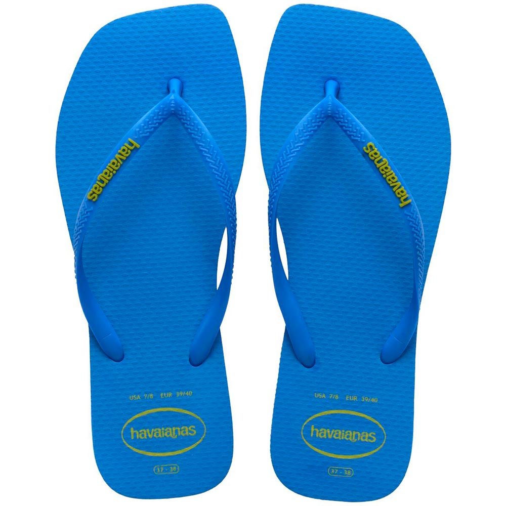 Havaianas Slim Square Logo Pop-Up 3504 Azul Brilhante 35/36 Com 12 ...