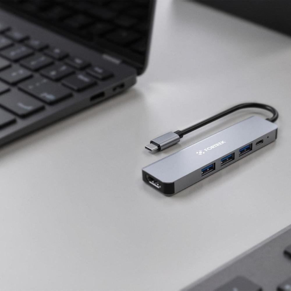 Hub Usb-C 5 Portas Fortrek Dc53 | Martins Atacado