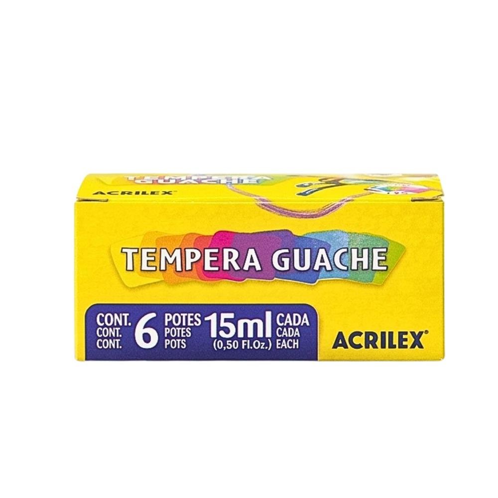 Tempera Guache Acrilex 15ml 6 Cores | Martins Atacado
