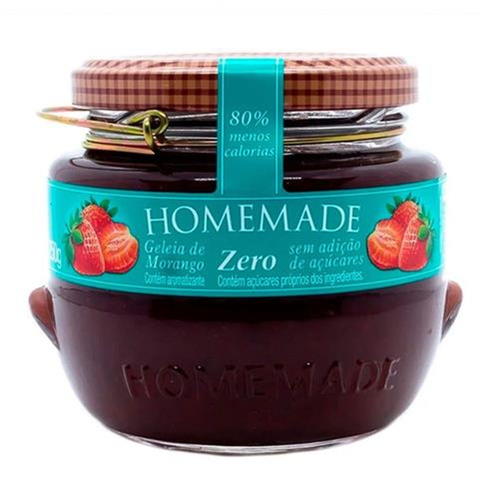 Geléia Zero Morango Homemade | Martins Atacado