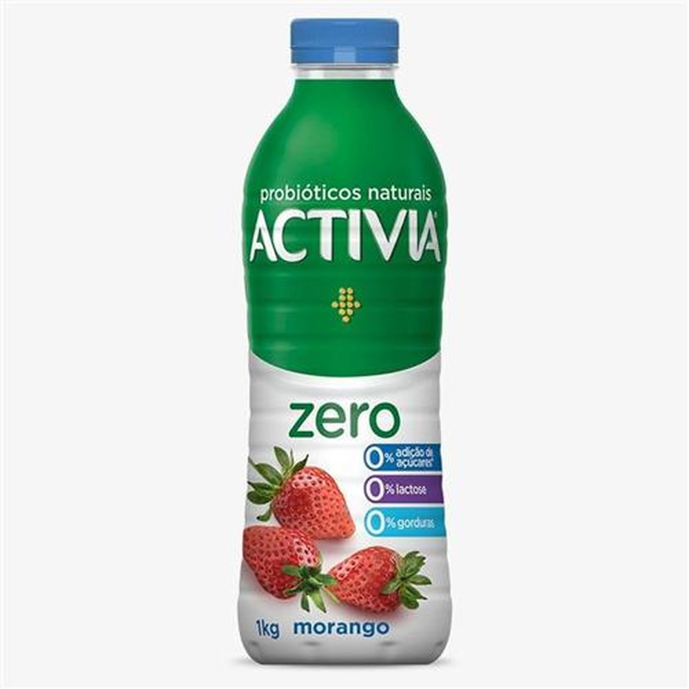 Activia Liquido Morango Zero Lactose 1000G | Martins Atacado