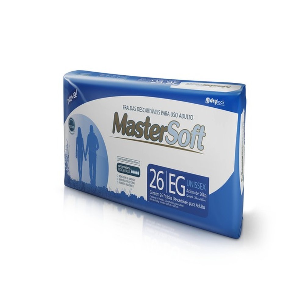 Fralda Mastersoft Economico Eg com 26 Unidades | Martins Atacado