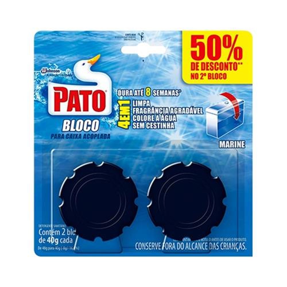 Pato Bloco Para Caixa Acoplada Marine 2 Unidades | Martins Atacado